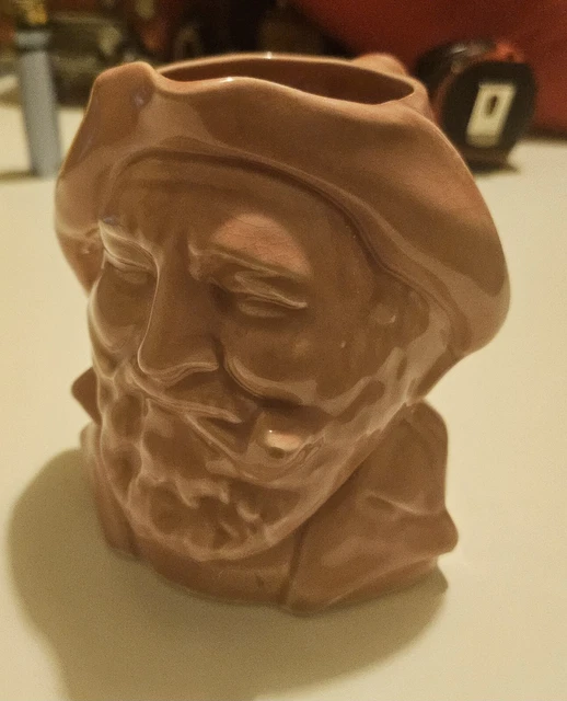 VINTAGE PINK-GLAZED TOBY Jug of a Fisherman. 11cm tall approx. £6.96 ...
