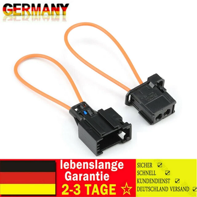 2X LICHTLEITER CONNECTOR Brückenstecker MOST BUS BMW VW Audi Porsche ...