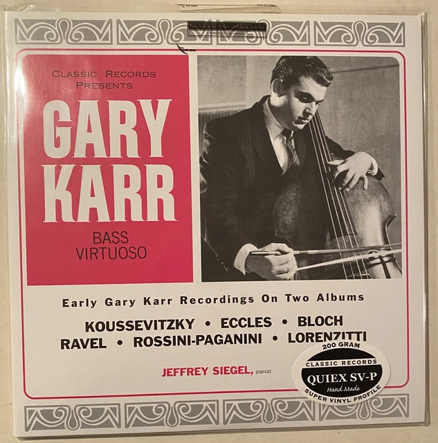 GARY KARR BASSO Virtuoso Alec Wilder Koussevitzky 200 grammi vinile ...
