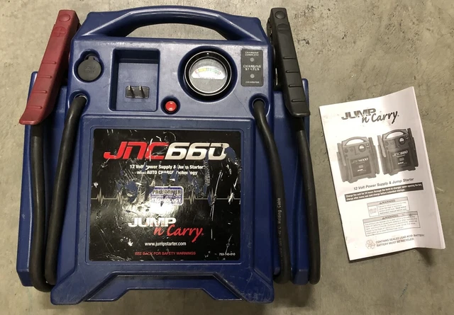 SOLAR JUMP-N-CARRY 12 Volt Jump Starter - 1700 Peak Amps 425 Cranking ...