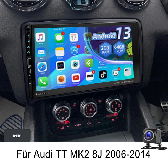 9& ANDROID 13 Für Audi TT 8J 2006-2014 Autoradio 2+64G DAB NAVI WIFI ...
