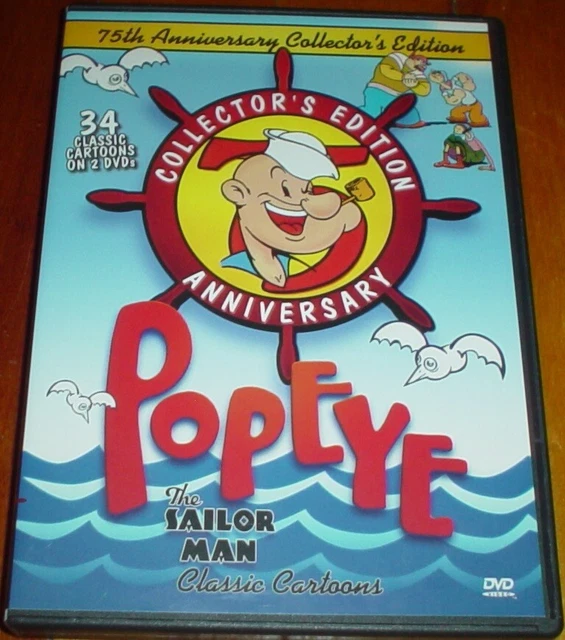 POPEYE: THE SAILOR MAN Classic Cartoons - VCI 2-disc DVD / 75th ...