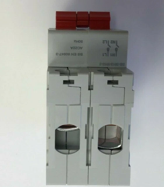 SCHNEIDER 100A ISOLATOR 2 Pole Switch Disconnector Dom100Sw (S371) £15. ...