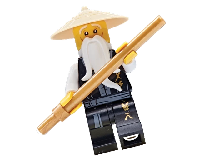 LEGO NINJAGO: SENSEI Master Wu Legacy with Golden Staff Plastic in ...