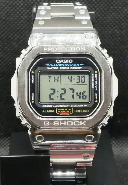 CASIO G-SHOCK FULL Metal GMWB5000D-1(Case) With DW-5600E Internals ...