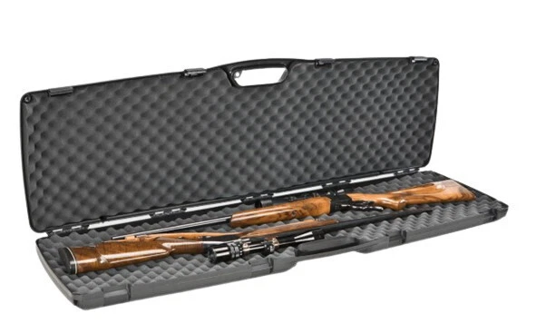 PLANO SE DOUBLE Rifle Shotgun Gun Case 52 Inches - Black Rugged Look ...