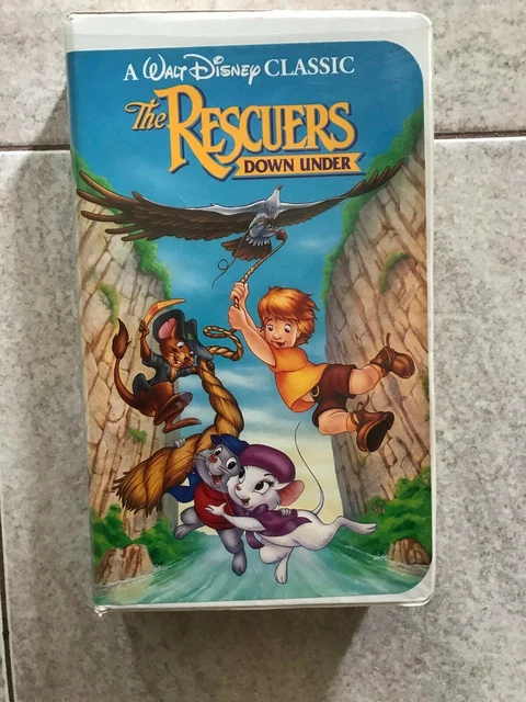 THE RESCUERS DOWN Under (VHS, 1991), Walt Disney Classic Diamante Nero ...