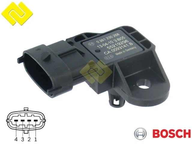 BOSCH 0261230268 Intake Manifold Map Pressure Sensor ,0261230245 ...