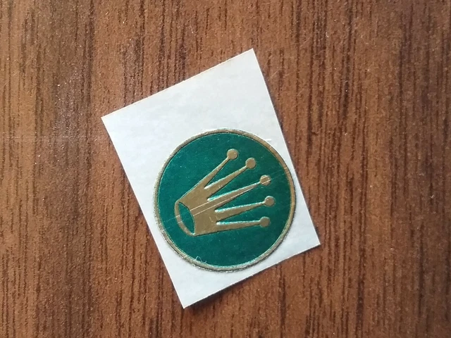 ROLEX ETIQUETTE ORIGINALE Sticker Vintage Logo 17 Mms EUR 34,00 ...