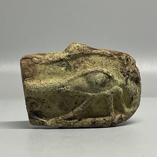 RARE ANCIENT EGYPTIAN Stone Wadjet Eye of Horus Amulet 850 - 450 BC £10 ...
