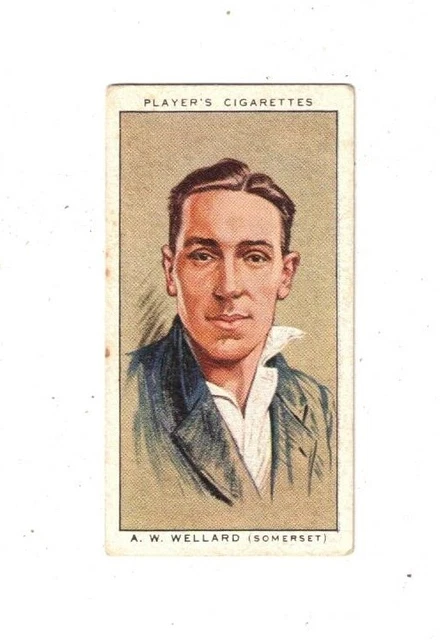JOHN PLAYER CIGARETTE Card Cricketers 1934 No.32 - A.W. Wellard $4.00 ...