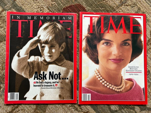 JACKIE KENNEDY, JFK JR Time magazines £3.20 - PicClick UK