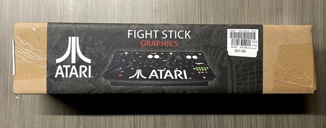 ATARI FIGHT STICK Arcade Cabinet Graphics Pack w/Squeegee - BRAND NEW ...