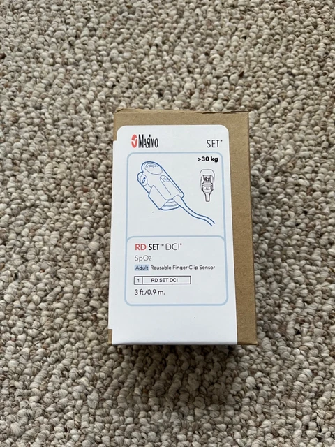 MASIMO ADULT REUSABLE Finger Clip-on Sensor RD SET DCI 3Ft #4050 Brand ...