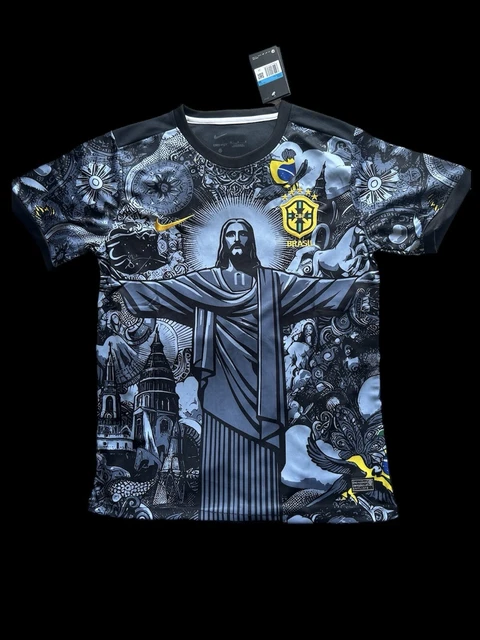 BRAZIL ‘JESUS CHRIST the redeemer’ special edition football kit Size ...