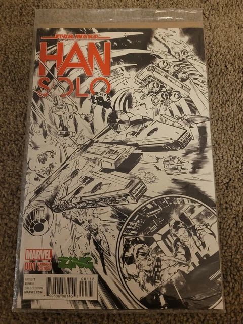 STAR WARS ZING Comic Australian Exclusive Rare Han Solo Marvel 001 ...