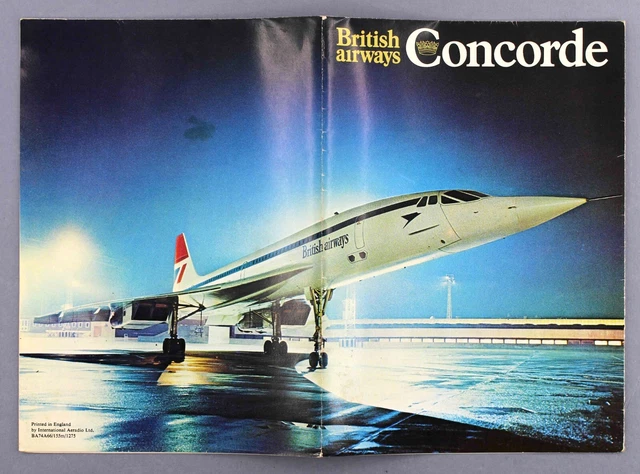 BRITISH AIRWAYS CONCORDE Vintage Airline Brochure Seat Map 1970'S Ba ... BRITISH AIRWAYS CONCORDE Vintage Airline Brochure Seat Map 1970'S Ba ...