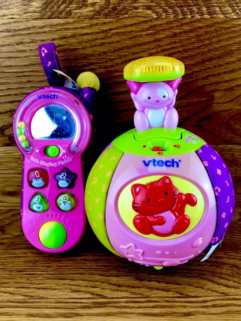 VTECH POP UP Surprise Ball & Soft Singing Phone Toy Bundle Musical FWO ...