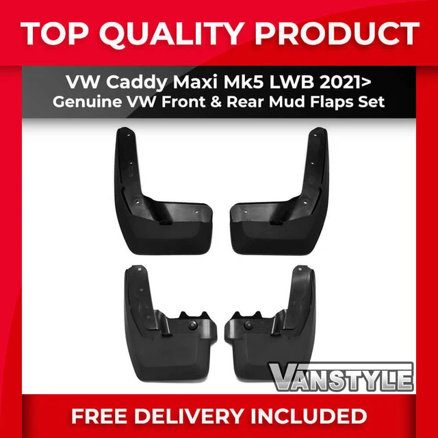 FITS VW CADDY Maxi Mk5 2021> Genuine Vw Front + Rear Mud Flaps Mudflap ...