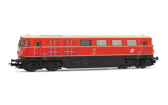 RIVAROSSI HR2816S OBB Rh2050 Vermillion Diesel Locomotive IV (DCC-Sound ...