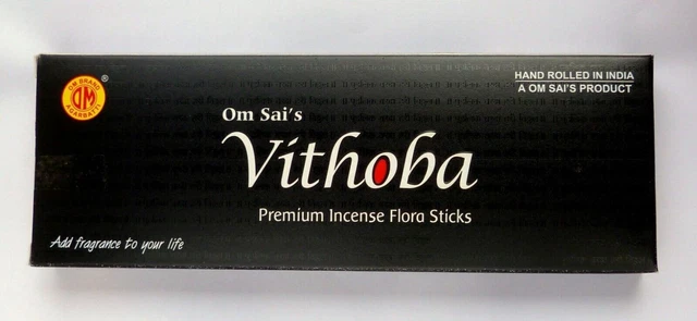 (100 GM PACK) Om Sai VITHOBA Indian Hand Rolled Masala Incense Sticks ...