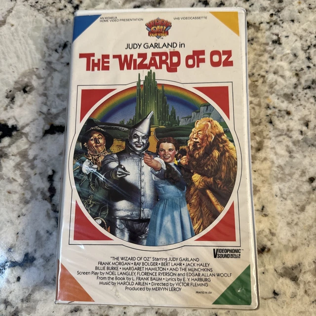 THE WIZARD OF Oz VHS MGM UA 1985 Clamshell Rare B&W & Color Video ...