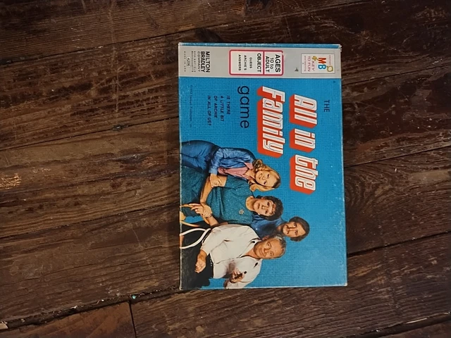 VINTAGE 1972 ALL in the Family Archie Bunker Milton Bradley Card Game ...