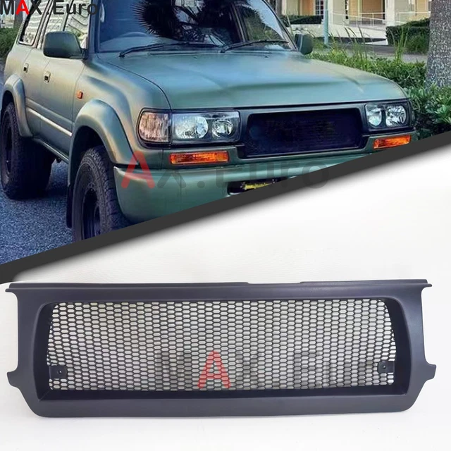 MATTE BLACK HONEYCOMB Upper Front grille for Land Cruiser LC80 FJ80 ...
