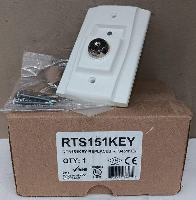 NEW SYSTEM SENSOR Rts151Key Remote Test Station W/ Key - Replaces ...