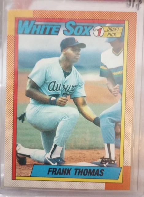 MULTIPLE ERROR 1990 Topps #414 Frank Thomas RC #1 Draft Pick 🙂 ...
