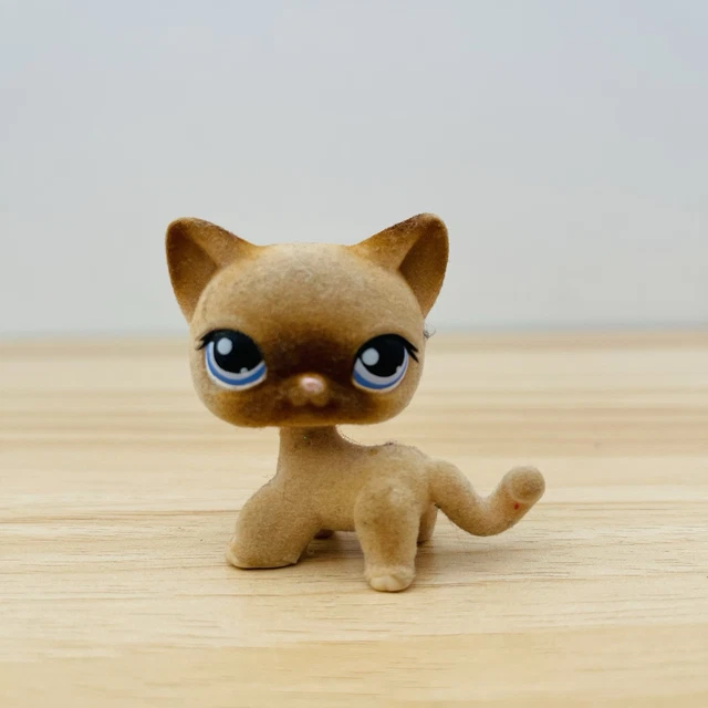 LITTLEST PET SHOP LPS Flocked FUZZY Shorthair Cat #318 Authentic $45.87 ...