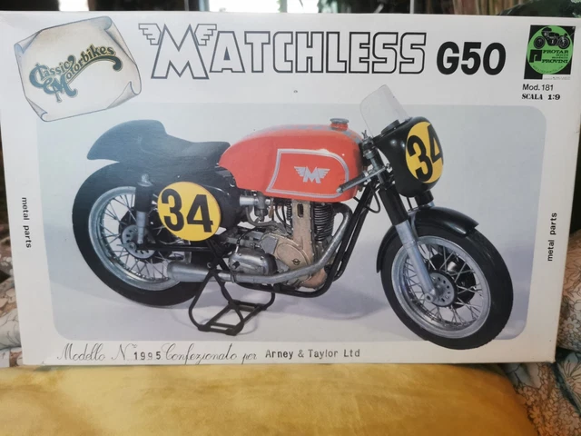 PROTAR MODEL MATCHLESS G50 Scale 1:9 Motor Bike £95.00 - PicClick UK