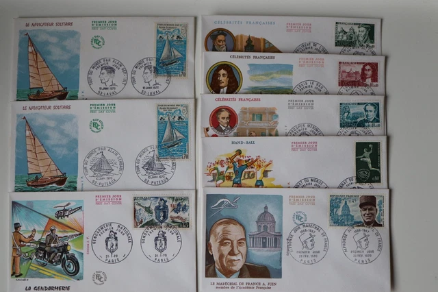 FRANCE 1970 - Lot de 20 enveloppes 1er Jour - Bonne côte EUR 5,50 - PicClick FR
