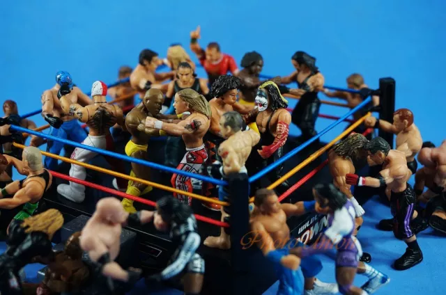 WWE MICRO AGGRESSION Jakks Wrestling Figure Set 10 Cake Topper Model ...