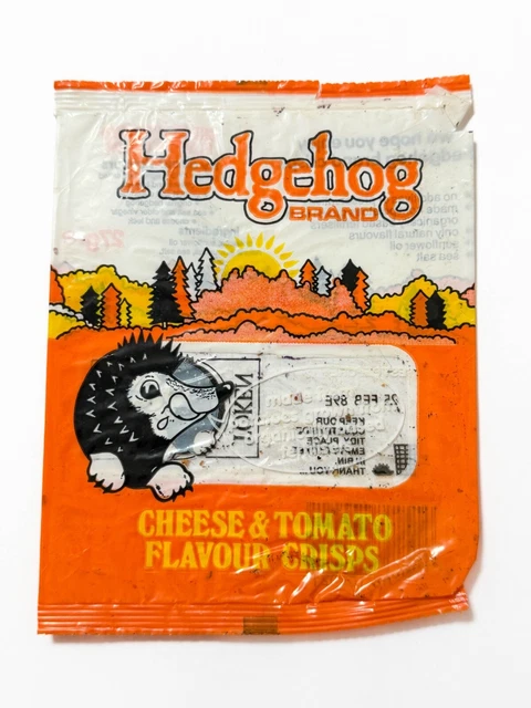 VINTAGE CRISP PACKET Hedgehog Cheese & Tomato Flavour 1989 £3.34 ...
