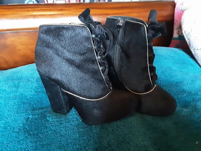 TOPSHOP UNIQUE LIMITED Addition Pony Hair Boots Size 6 £17.99 - PicClick UK