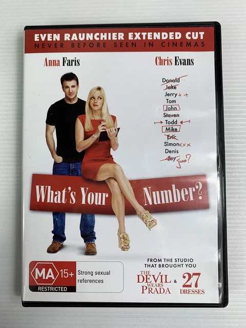 WHAT'S YOUR NUMBER? Anna Faris Chris Evans DVD R4 Cult Comedy EUR 4,62 ...