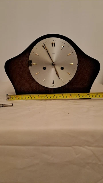 SMITHS 8 DAY Striking Mantle floating balance Clock With Key £11.55 ...