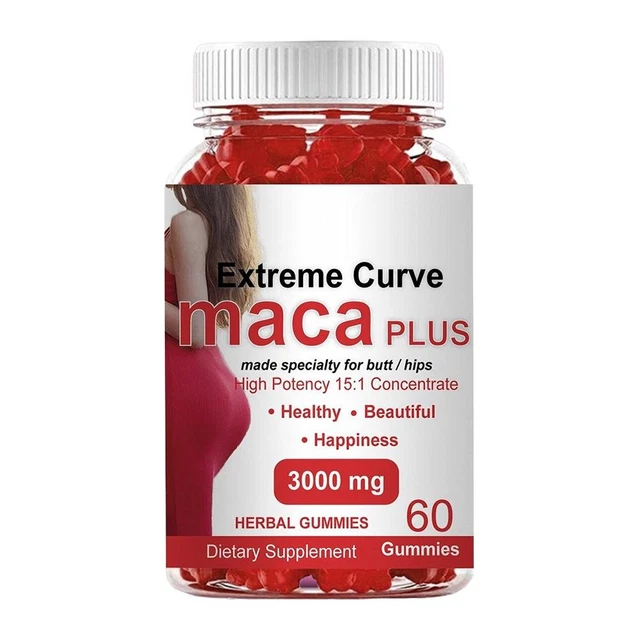 1X 60GUMMIES 3000MG Curve Maca Plus MadeSpecialty For Butt Hips BBL ...