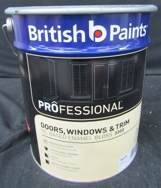 BRITISH BY DULUX 10 LITRE OIL-BASE-ENAMEL INT/EXT ULTRA-HIGH-GLOSS ...