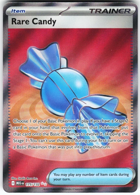 RARE CANDY - 175/132 Pokemon ME01: Mega Evolution Holo Ultra Rare NM £5 ...