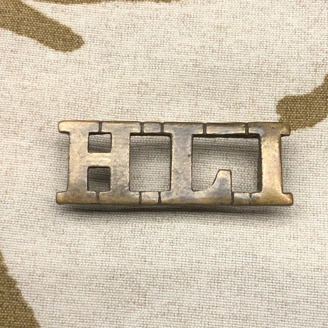 ORIGINAL WW1 BRITISH Army Regimental Brass Shoulder Title - Highland ...