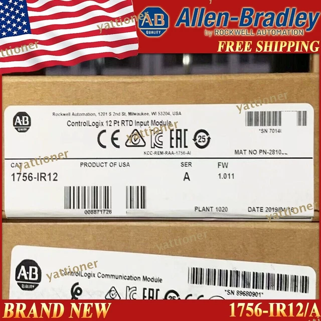 BRAND NEW 1756-IR12/A ControlLogix Non-Isolated RTD Input ALLEN BRADLEY ...