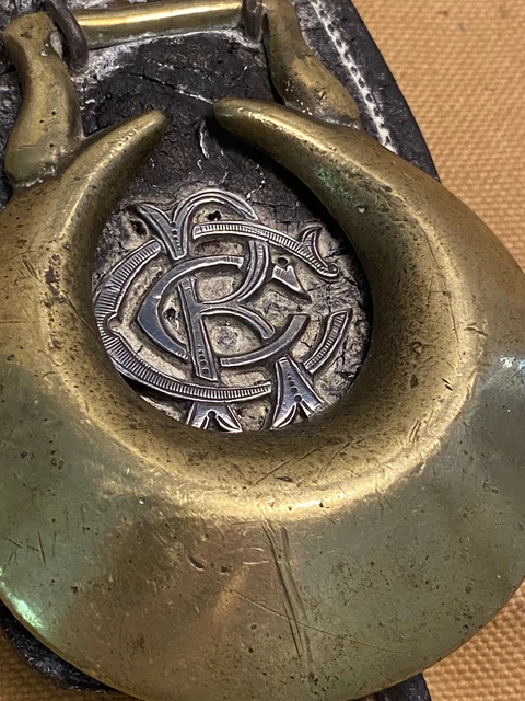 ANTIQUE HORSE TACK Brass And Silver Monogram Canada $45.00 - PicClick CA