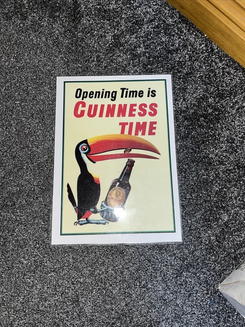 GUINNESS OPENING TIME is Guinness time A4 Laminate Photo Picture ...