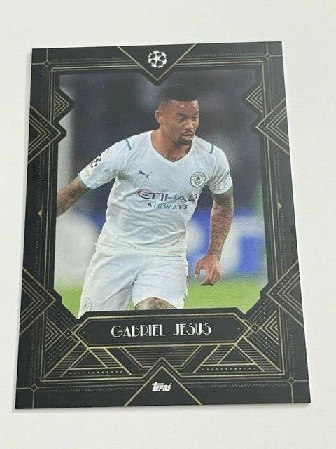 TOPPS DECO 2021 UEFA Champions League Gabriel jesus Manchester City EUR ...
