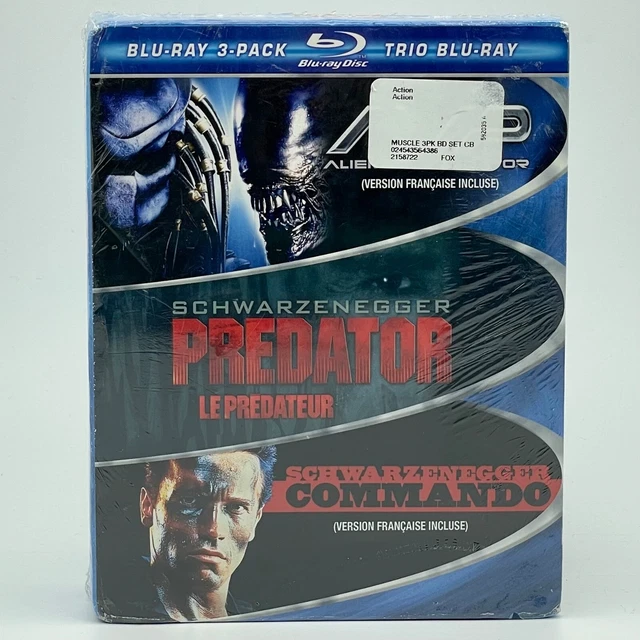 ACTION MOVIE 3-PACK: Commando/Predator/Alien Vs Predator (Blu-ray ...