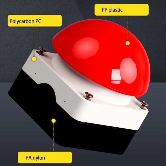 SPHERICAL HEAD EMERGENCY Stop Button Locking Button for Immediate Power ...