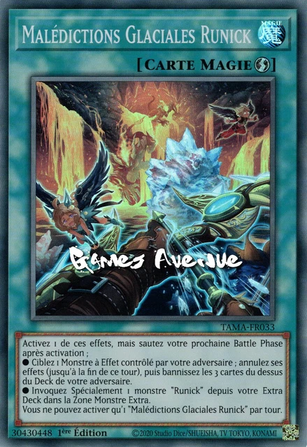 YU-GI-OH ! MALÉDICTIONS Glaciales Runick TAMA-FR033 VF/SUPER EUR 1,20 ...