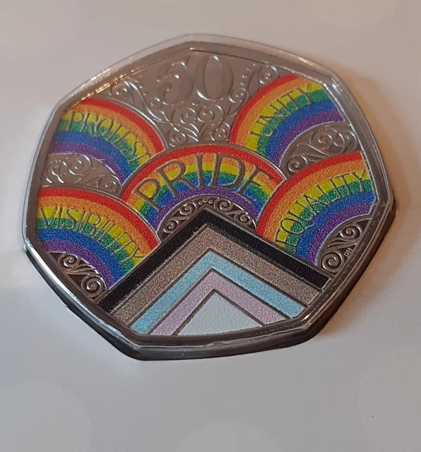 ROYAL MINT, 50 Years of Pride 2022 UK 50p Brilliant Uncirculated ...